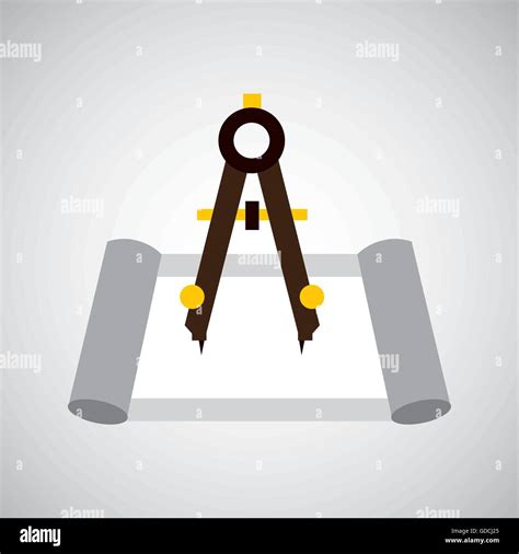 Compass Drawing Plans Stock Vector Image And Art Alamy