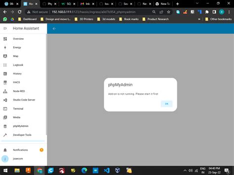 phpmyadmin unable to start addon · issue 136 · hassio addons addon