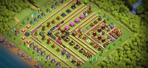 Funny Troll Base Th16 With Link Town Hall Level 16 Art Base Copy 1505