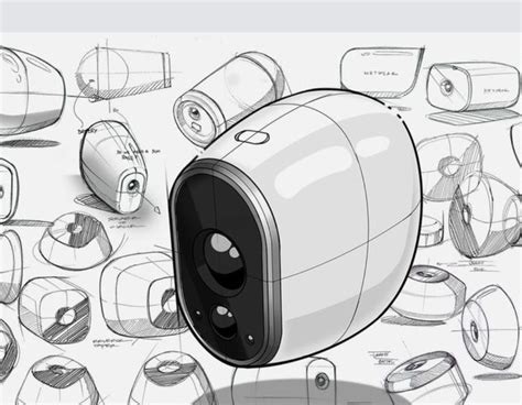 isometric camera sketch