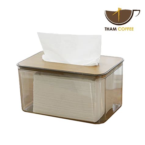 กล่องทิชชู่ กล่องไม้ใส่กระดาษทิชชู่ ฝาครอบไม้ กลมและสี่เหลี่ยม Tissue Box หลายแบบให้เลือก Tham