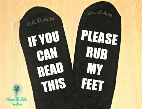 Rub My Feet Socks If You Can Read This Please Rub My Feet Etsy