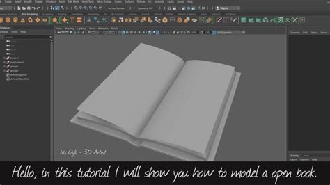 D Modeling Tutorial Modeling An Open Book In Autodesk Maya D Modeling Tutorial Open