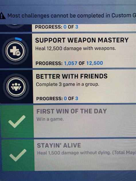 Daily Challenge Progress R Overwatch