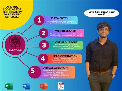 do data entry web research client support excel lead generation data