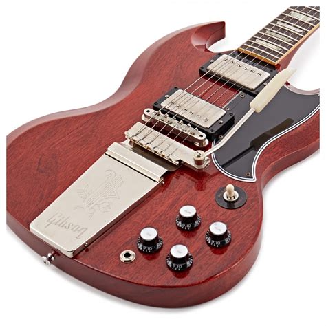 Gibson Custom 1964 Sg Standard Reissue W Maestro Aged Cherry Red At
