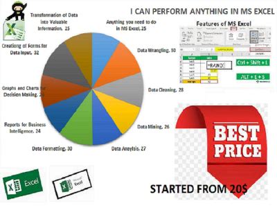 Work Done In MS Excel Anything Offered And Required Upwork