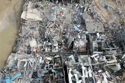 Drone Footage Reveals Extent Of Damage Across Gaza Six Months After