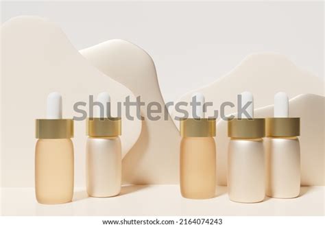 금속 베이지색과 상아색 웨이브 모양의 3d 스톡 일러스트 2164074243 Shutterstock