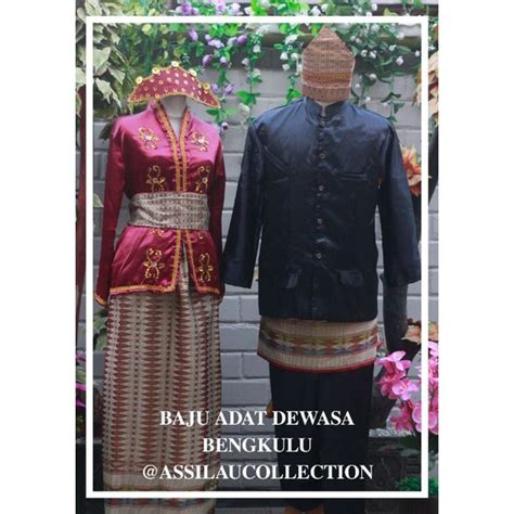 Jual Baju Adat Bengkulu Dewasa Pria Wanita Shopee Indonesia