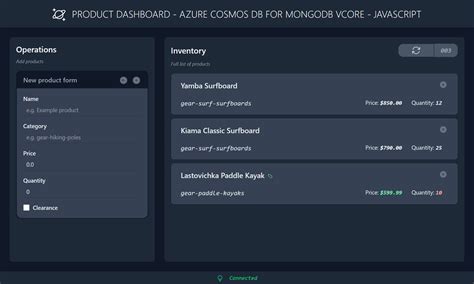 快速入门 Node js驱动程序 Azure Cosmos DB for MongoDB vCore Microsoft Learn