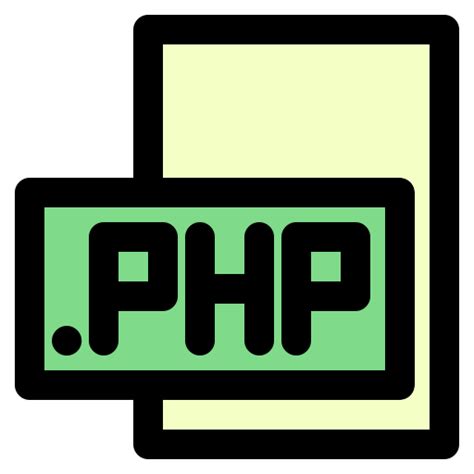 Php Generic Outline Color Icon