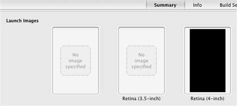 Xcode Missing Retina 4 Launch Image SpaceTech