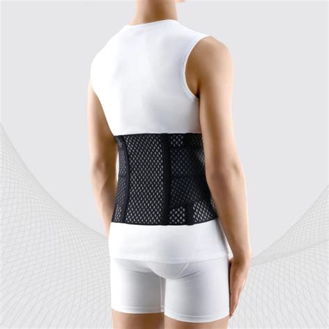 Elastic Medical Belt With Crossed Metal Inserts And Reinforcement