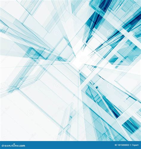 Abstract Architecture 3d Rendering Stock Illustration Illustration Of