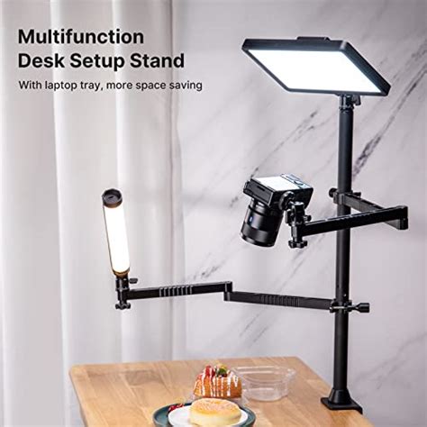 Jusmo Ls22 Desk Camera Mount Desktop Overhead Camera Stand Aluminum