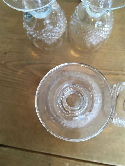 Six Waterford Crystal Sherry Glasses In Colleen Pattern Etsy