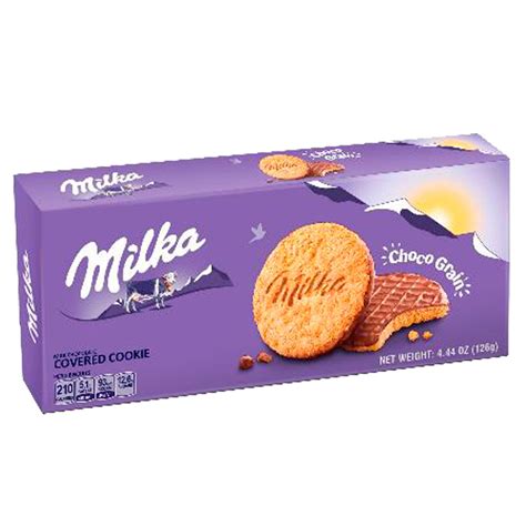 Milka CHOCO Grain Chocolate Covered Biscuits 126g (Milka) – MezeHub