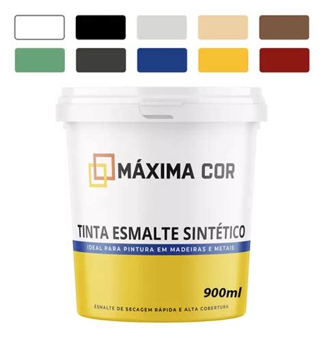Tinta Esmalte Sintético Metais E Madeira Máximacor 900ml