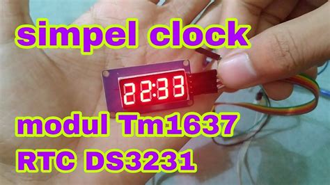 Arduino Uno Tm1637 Simpel Clock Clock Arduino Simpel