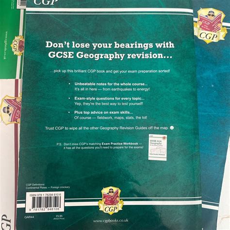 Gcse Geography Aqa Revision Guide Cgp Depop