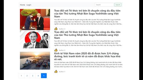Lập trình Java Web JSP Servlet Làm project đọc báo phân trang