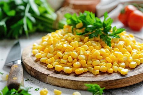Deliciously Nutritious Fresh Organic Corn Kernel Salad Premium Ai