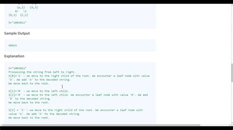 Tree Huffman Decoding Youtube