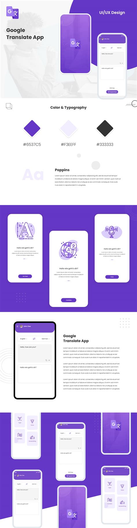 Language Translator Ui Design Behance
