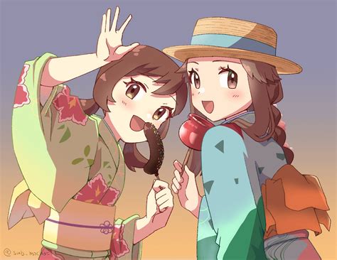Leaf And Lyra Pokemon And 2 More Drawn By Mokasubmochat Danbooru
