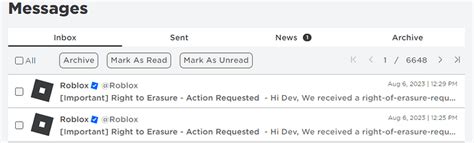 [important] right to erasure action requested scripting support developer forum roblox