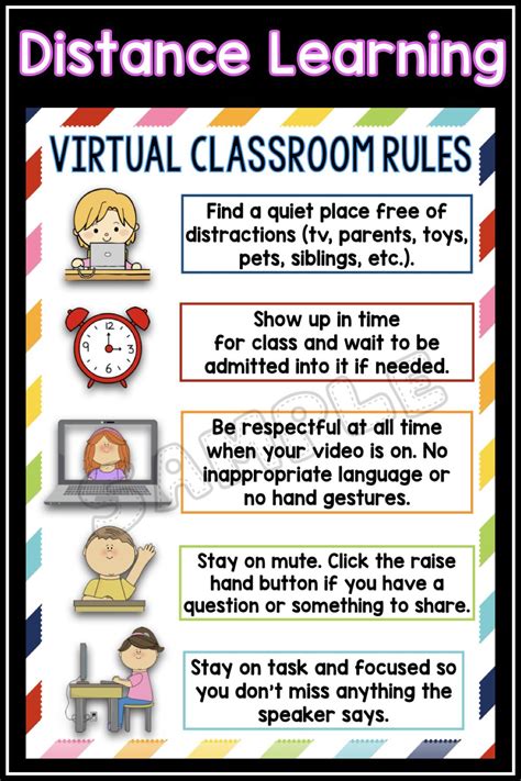 Our Virtual Class Rules Poster Free Poster Template P
