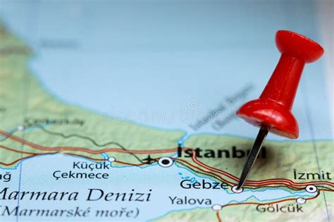 Gebze Turkey Pin On Map Stock Image Image Of Place 372920983