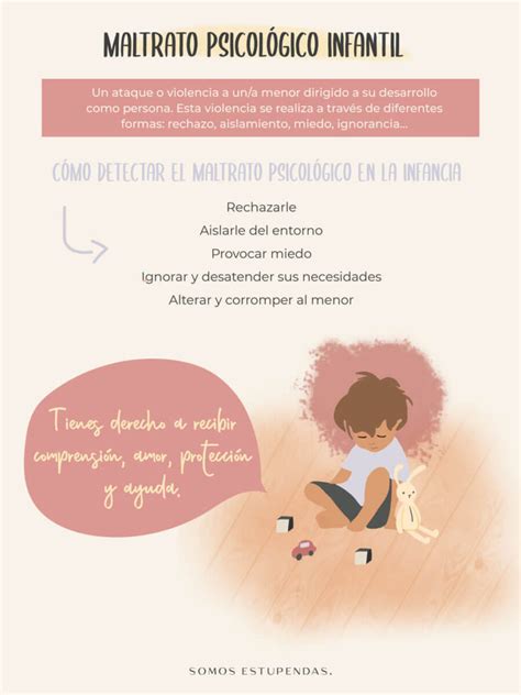 Maltrato psicológico infantil Qué es y cómo detectarlo SE