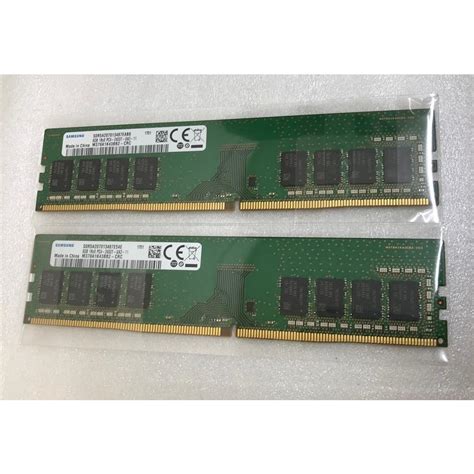 Samsung 1rx8 Pc4 2400t Ua2 11 8gb 2枚 16gb Ddr4 デスクトップ用メモリ Pc4 2400t 8gb
