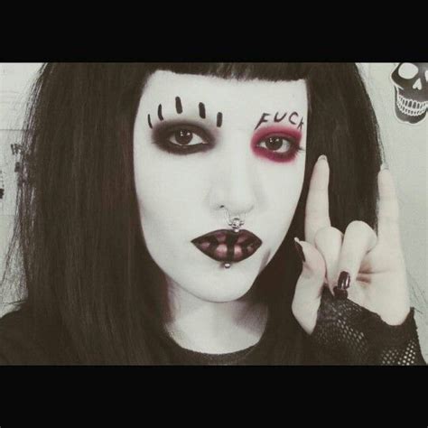Drac Makens Goth Girls Halloween Face Makeup Punk Princess