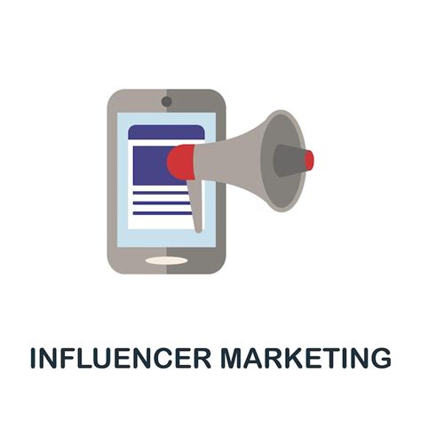 Cone De Marketing De Influenciadores Elemento Simples Da Cole O De