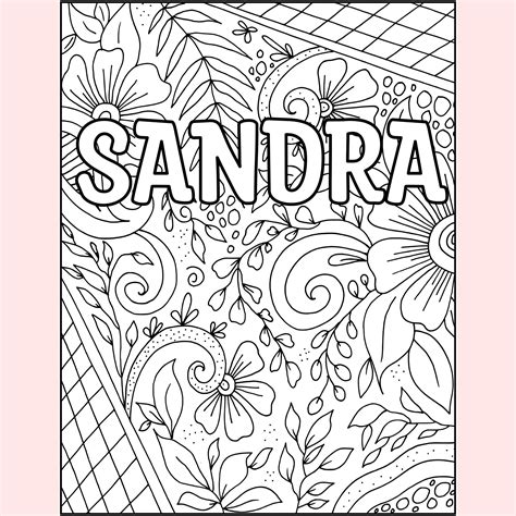 Sandra Name Coloring Pages 2025