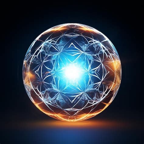 Premium Photo Glowing Light Source From Inside
