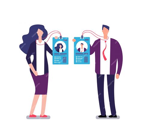 Premium Vector Showing Badge Security Access Identification Pass Card