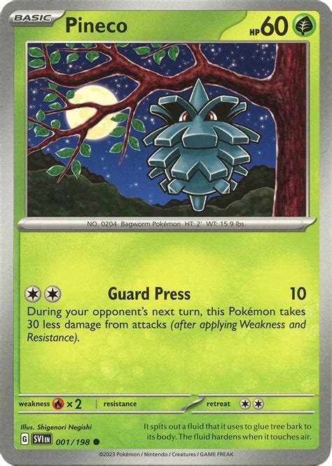 Pineco 1 Prices Pokemon Scarlet And Violet Pokemon Cards