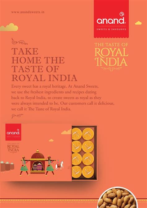 Anand Sweets Taste Of Royal India On Behance Sweet Box Design