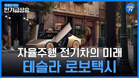 일론 머스크의 야심작 테슬라 로보택시의 가능성과 미래 Youtube