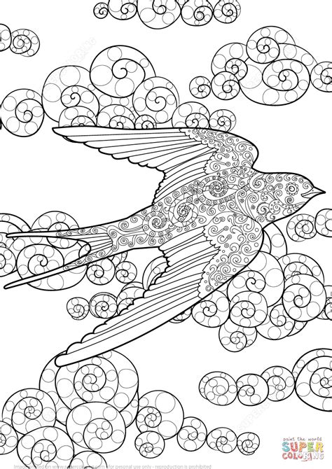 Coloriage Hirondelle En Couleure 30000 collections de pages à colorier imprimables