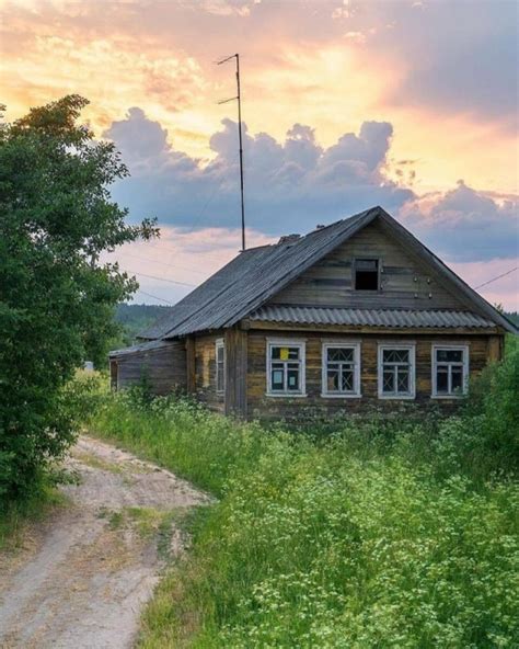 Создать мем дома в деревне дом в селе деревенский амбар Картинки