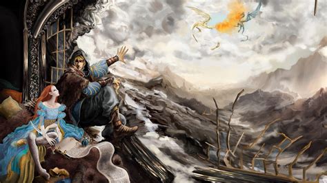 1920x1080 The Elder Scrolls V Skyrim Tes 5 Dovahkiin And His