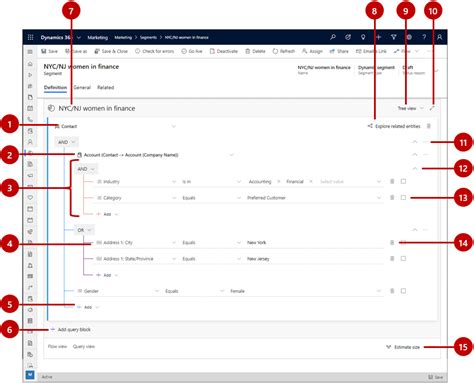 Design Dynamic Demographic Or Firmographic Segments Dynamics 365