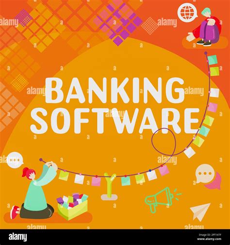 Conceptual Display Banking Software Internet Concept Typically Refers To Core Banking Software