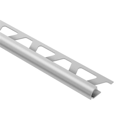 Schluter Rondec Satin Anodized Aluminum 38 In X 8 Ft 2 12 In Metal
