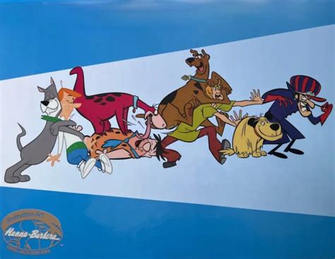 Scooby Doo Dino Astro Muttley Sericel Hanna Barbera Dogs Animation Art